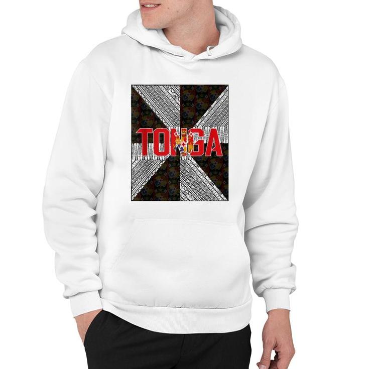 Tongan Kupesi Design - Tonga Coat Of Arms-Polynesian Design Hoodie | Mazezy