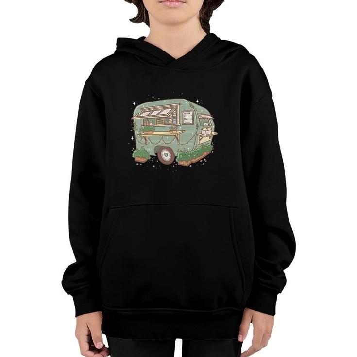 Cute Kawaii Food Truck Cottagecore Aesthetic Indie Youth Hoodie | Mazezy