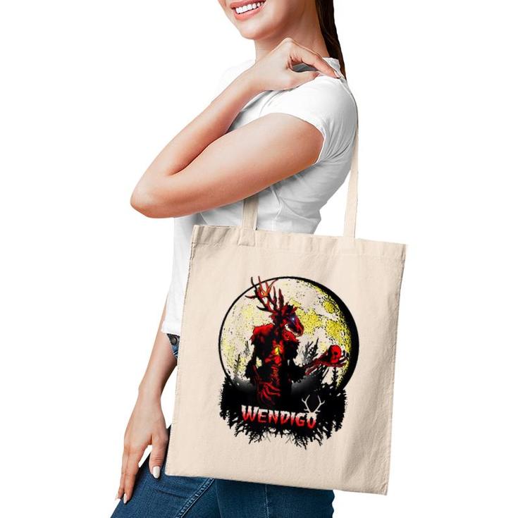 Wendigo New Monster Skinwalker Cryptid Evil Horror Monster Tote Bag ...