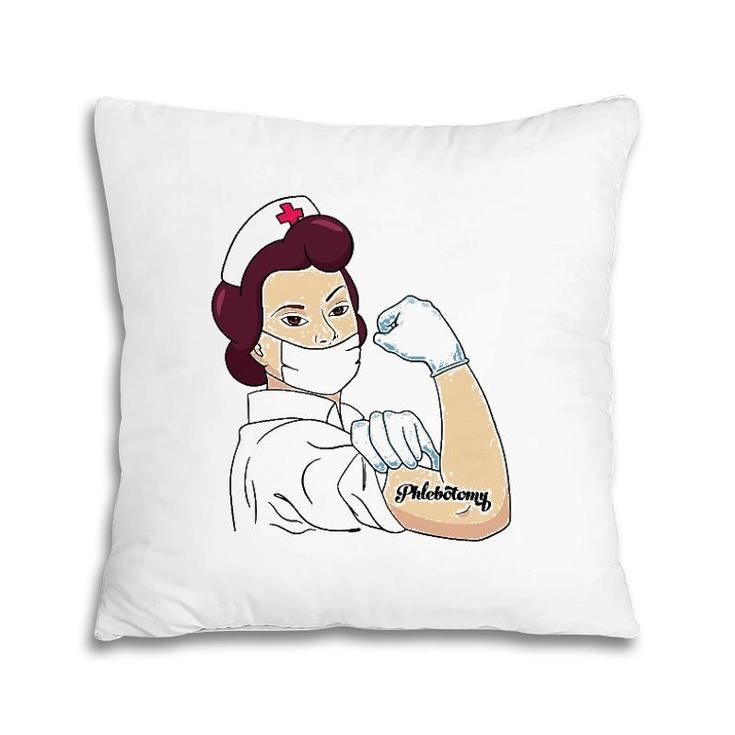 Phlebotomy Phlebotomist Caduceus Medical Symbol Nurse Pillow | Mazezy