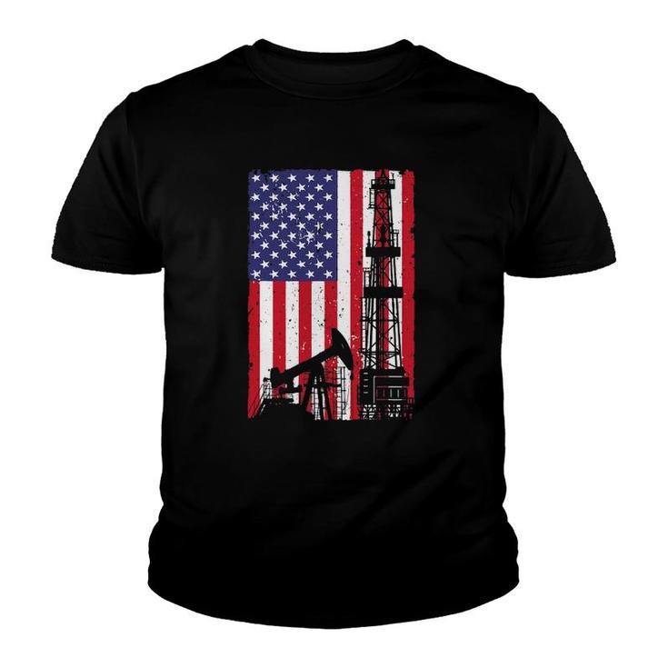 Cool Oil Rig For Men Women Roughneck Oil Field Trash Us Flag Youth T ...