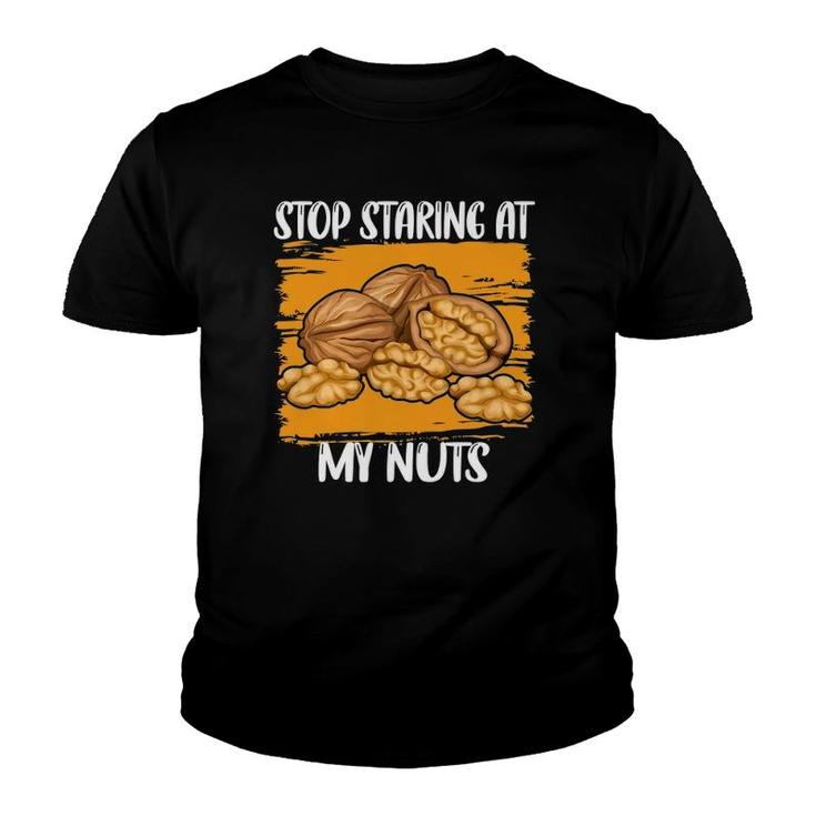 Stop Staring At My Nuts Cook Vegan Inappropriate Adult Humor T-Shirt ...