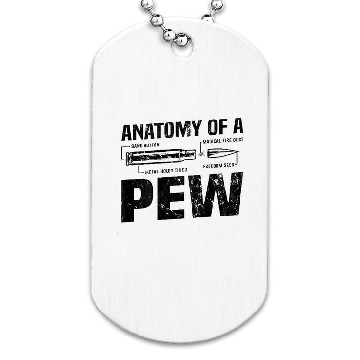Anatomy Of A Pew Art On Back Dog Tag | Mazezy CA