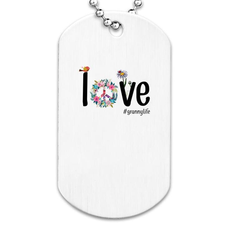 Funny Love Granny Life Dog Tag | Mazezy