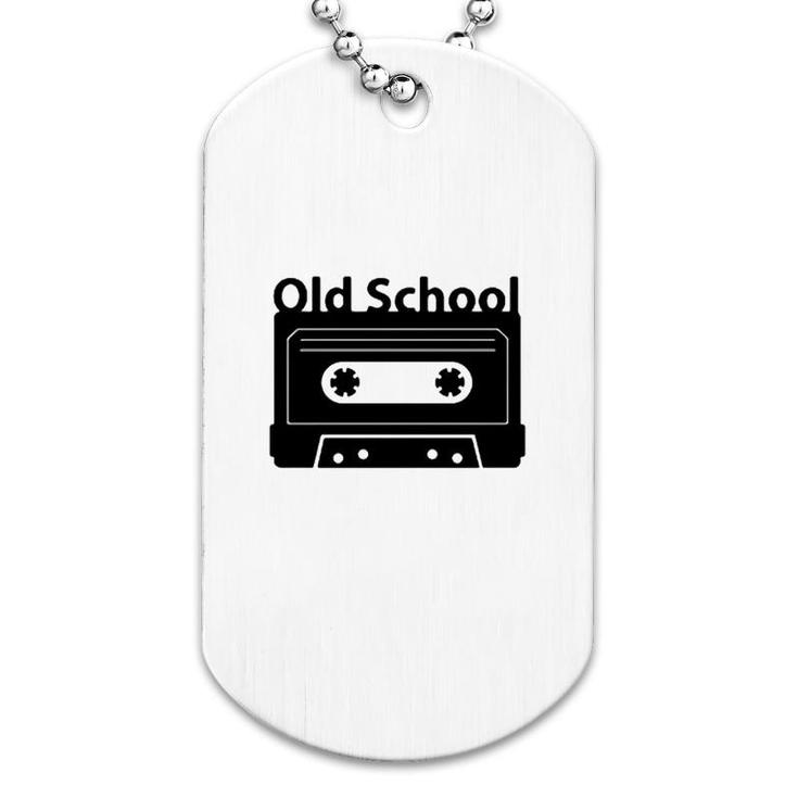 Record Tape Cassette Tape Old School Dog Tag | Mazezy