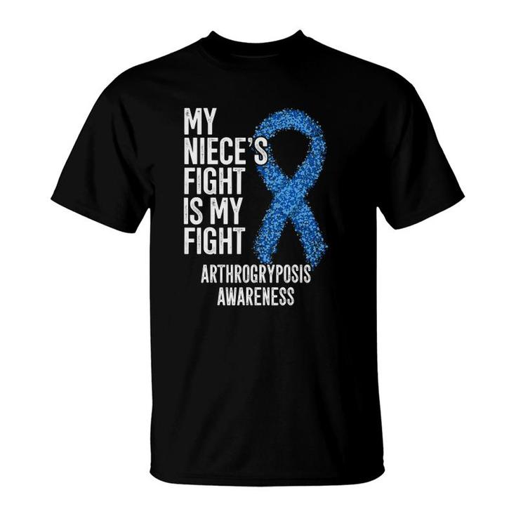 Amc My Niece's Fight Is My Fight Arthrogryposis Awareness T-Shirt | Mazezy