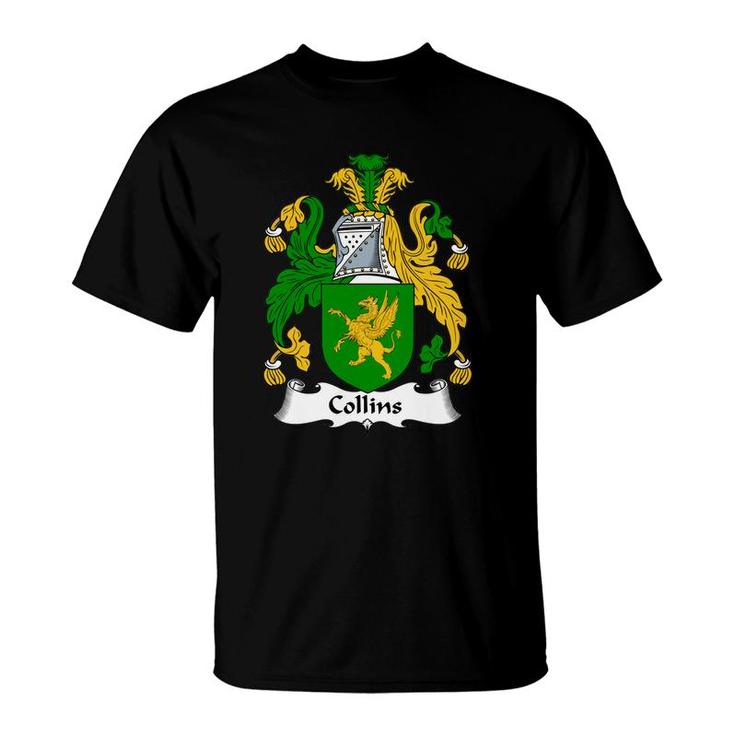 Collins Family Crest Coat Of Arms British Family Crests T-Shirt ...