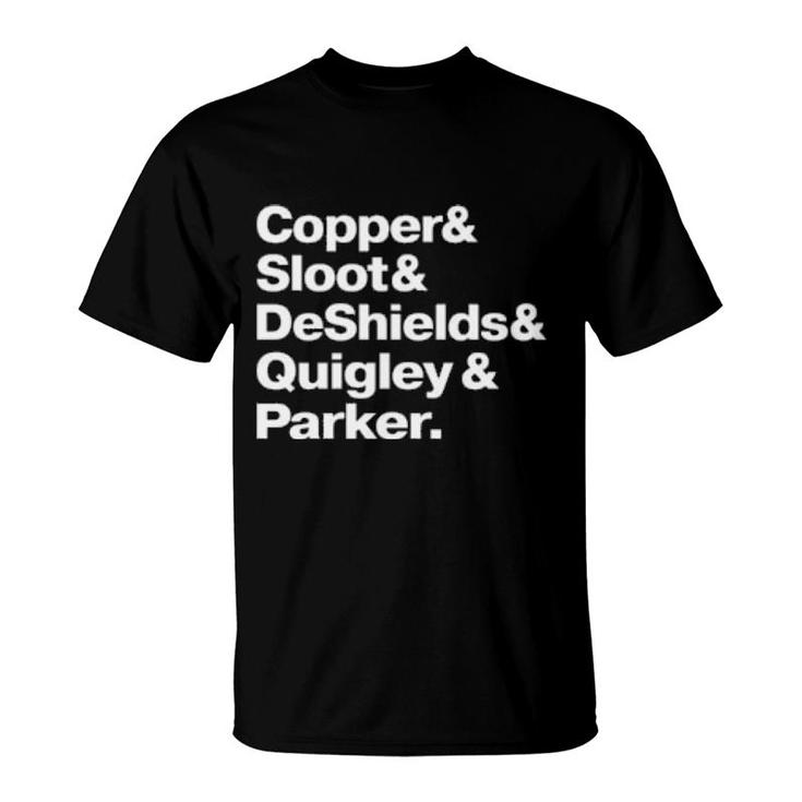 Copper Sloot Deshields Quigley Parker T-Shirt | Mazezy
