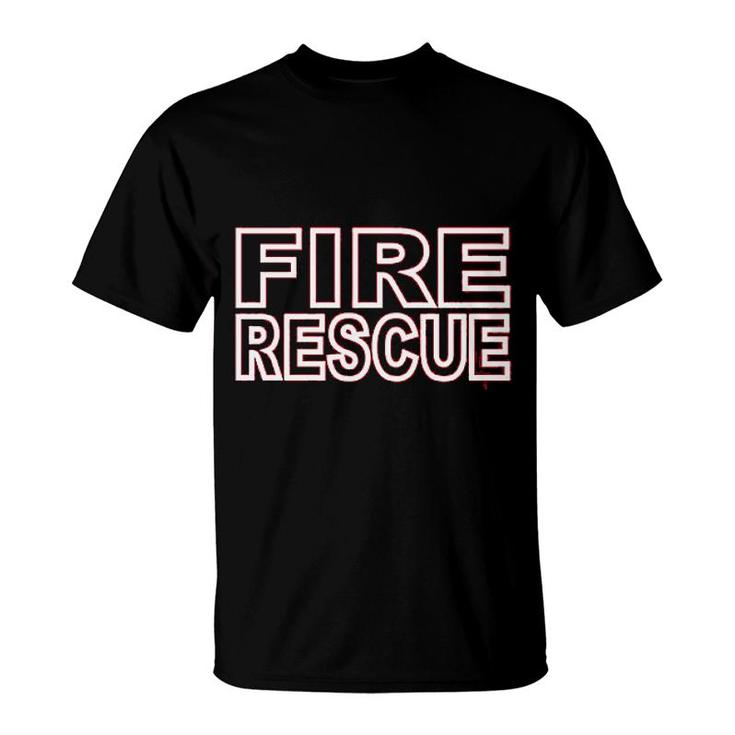 Fire Rescue Fire Department T-Shirt | Mazezy