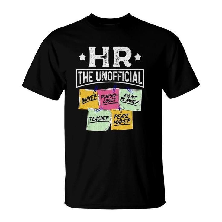 Human Resources Inspired Hilarious Hr Related Hr Rep Design T-Shirt ...