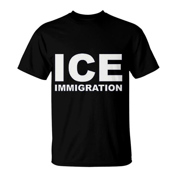 Ice Immigration Law Enforcement Police T-Shirt | Mazezy