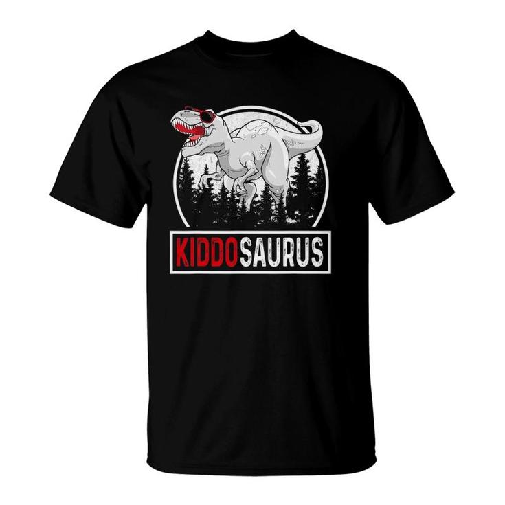 Kiddosaurus Kiddo Saurusrex Birthday Party T-Shirt | Mazezy