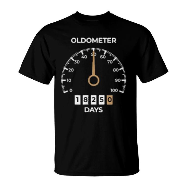Oldometer 50 Jahre 18250 Tage Lustiger 50 Geburtstag T-Shirt | Mazezy