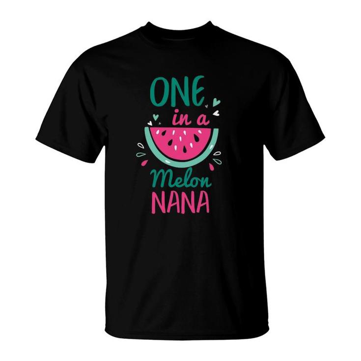 One In A Melon Nana Watermelon Family Matching T-Shirt | Mazezy