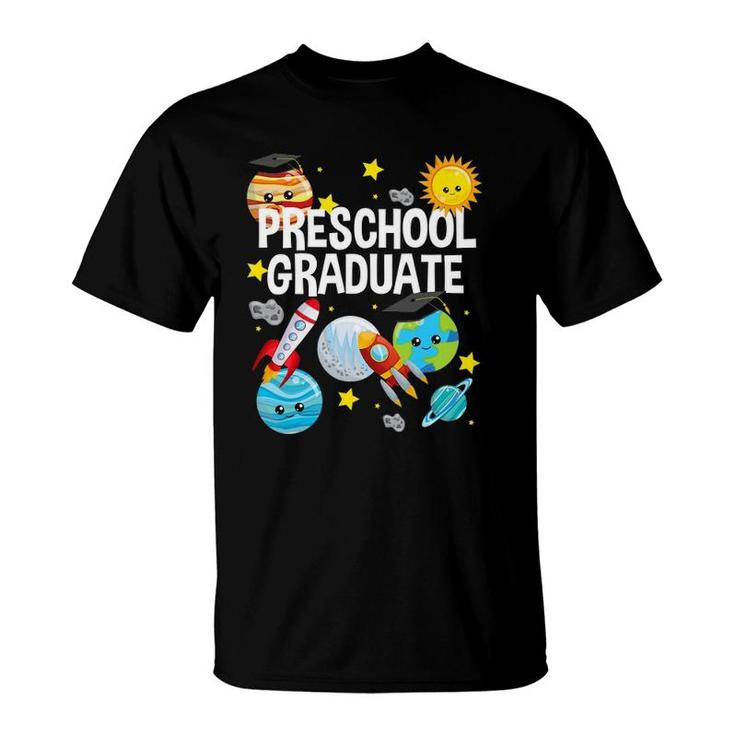 Preschool Graduate Outer Space Solar System Graduation Pre-K T-Shirt ...