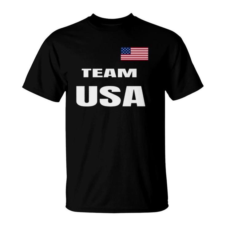 Team Usa 2021 Flag Summer Olympics Games Vintage Tee Premium T-Shirt ...