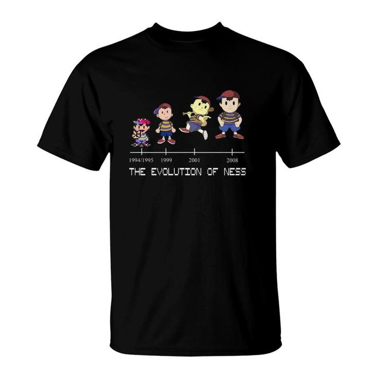 The Evolution Of Ness Earthbound T-Shirt | Mazezy