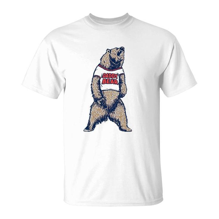 Daddy Bear Roaring Grizzly Father's Day Funny Protective Dad T-Shirt ...